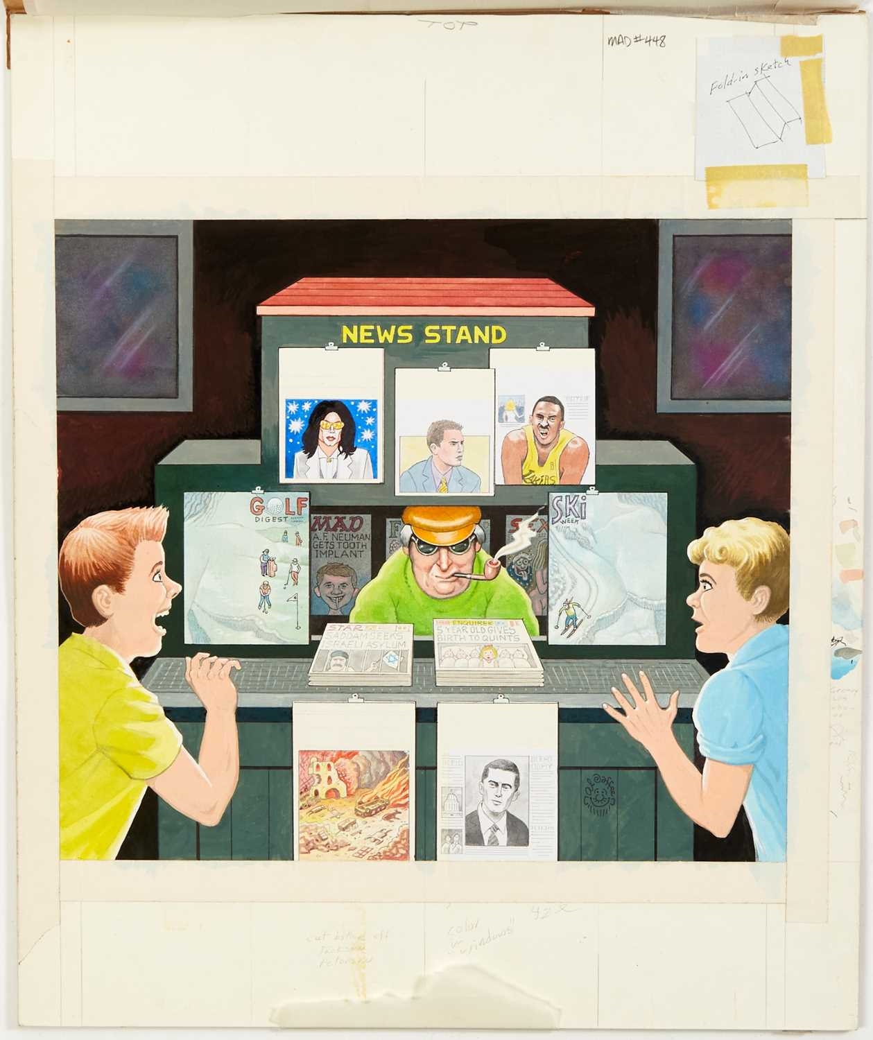 Al Jaffee | MAD Fold-In - What developing news story has many Americans ...