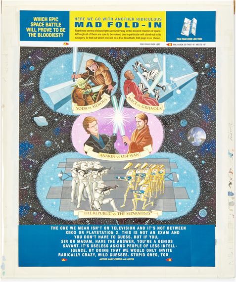 Al Jaffee | MAD Fold-In - Which epic space battle will prove to be the ...