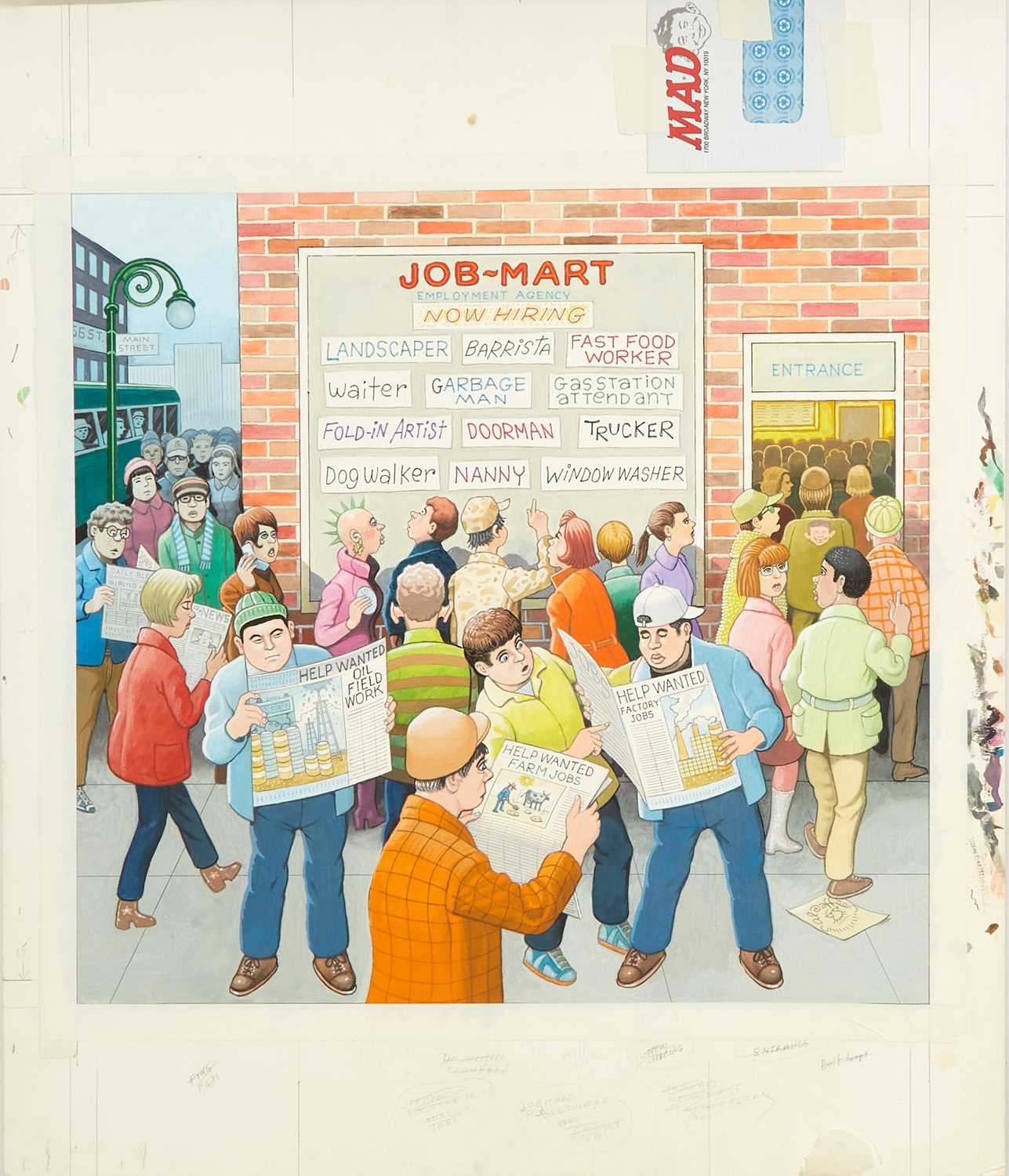 Al Jaffee | MAD Fold-In - What's the dead-end job where there ...