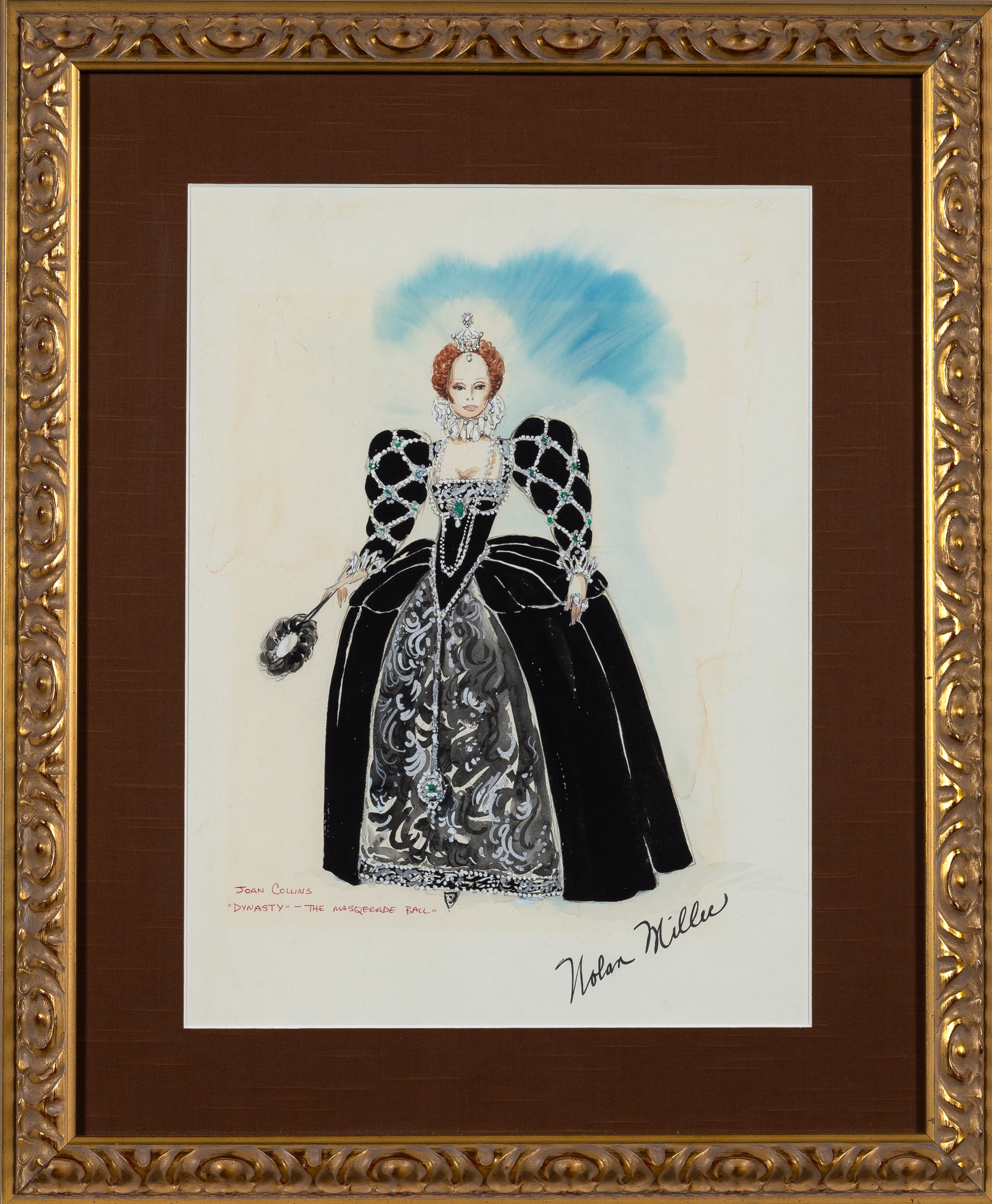 Nolan Miller | An original costume design for Joan Collins in Dynasty ...