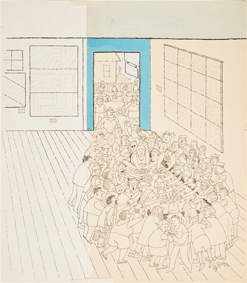 Al Jaffee | A satirical take on art gallery openings AL JAFFEE | MutualArt