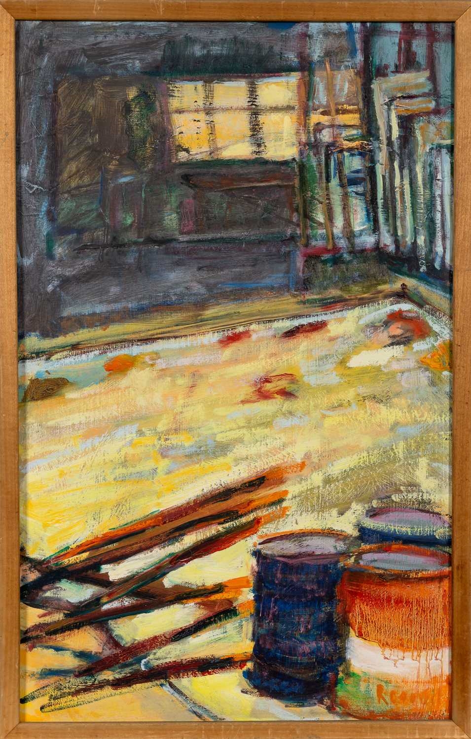 Michael Rogovsky | A painting of an artist's studio | MutualArt