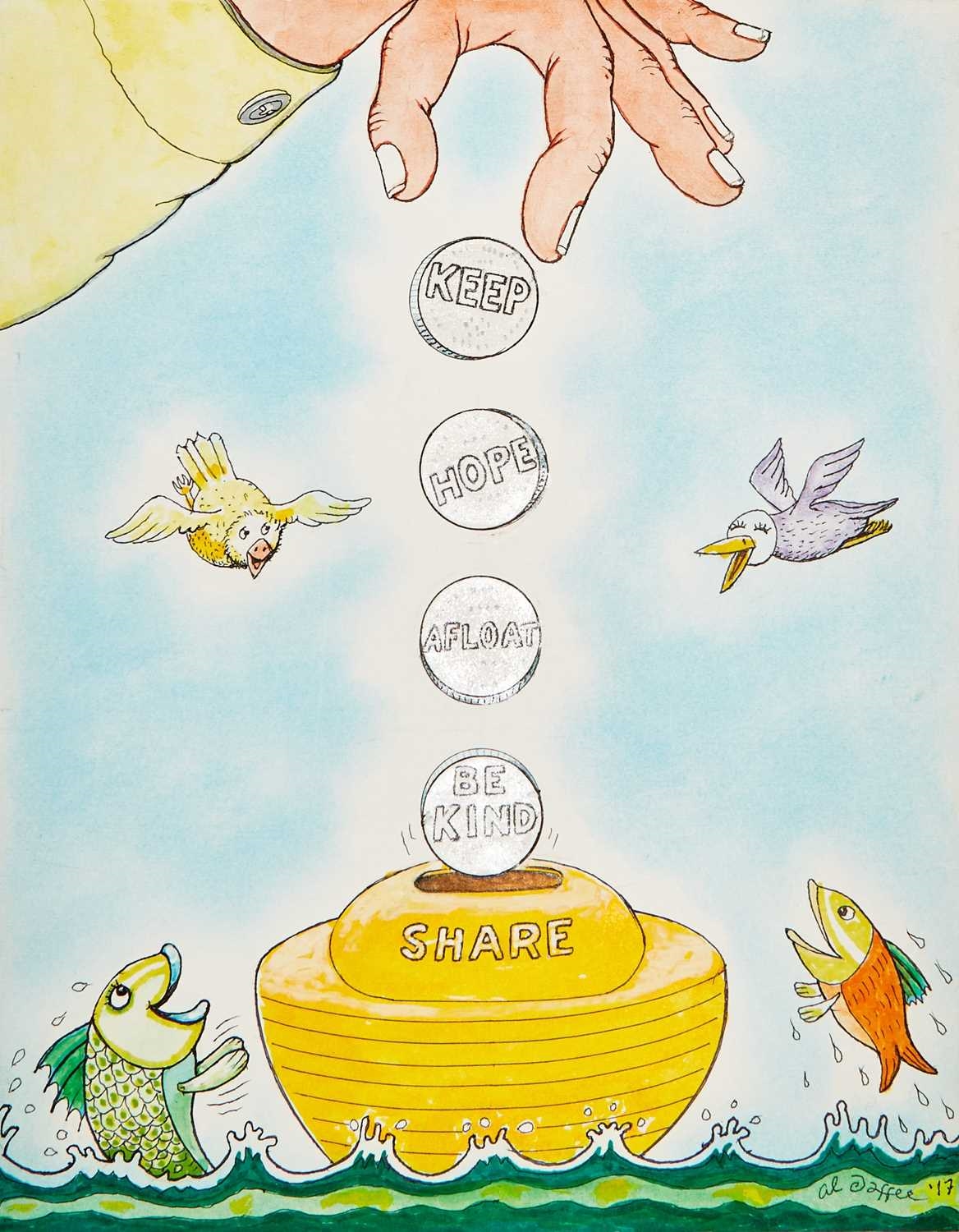 Al Jaffee | Original artwork for a poster for ARK, a Jewish charity ...