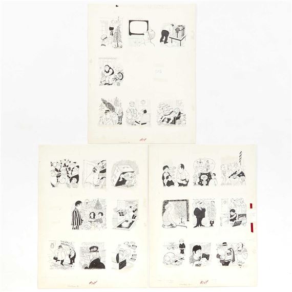 Al Jaffee | A complete set of original art for a story in MAD #124 ...