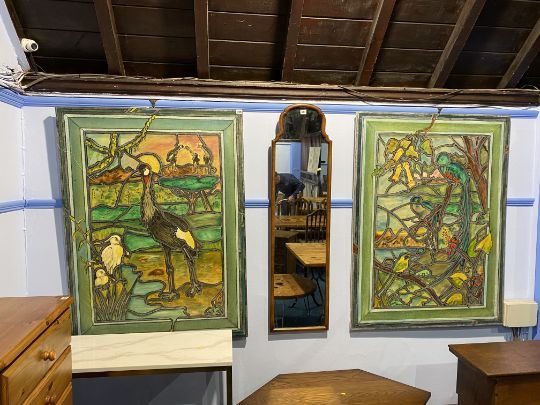 Eric Grey | Two attractive stained glass style designs featuring exotic ...