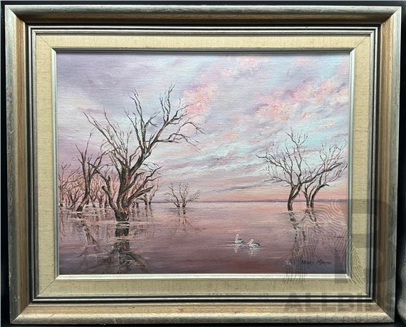 Wendy Martin | View of Lake Menindee (1981) | MutualArt