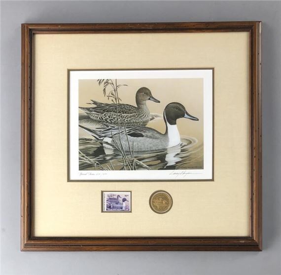 Larry Hayden | Larry Hayden Bois D'arc Pintails Duck Print | MutualArt