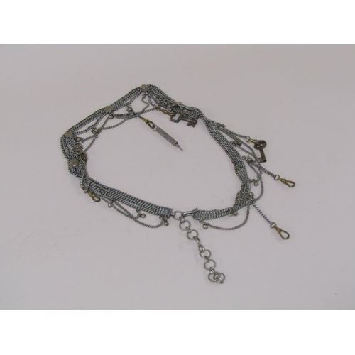 Chatelain | WHITE METAL CHATELAIN STYLE NECKLACE | MutualArt