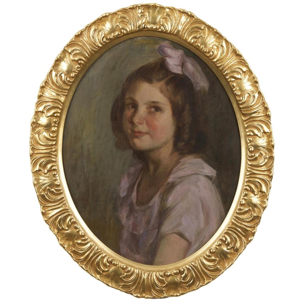 Dora Wilson | Portrait of a Young Girl c.1930 oil on canvas 55 x 43cm ...