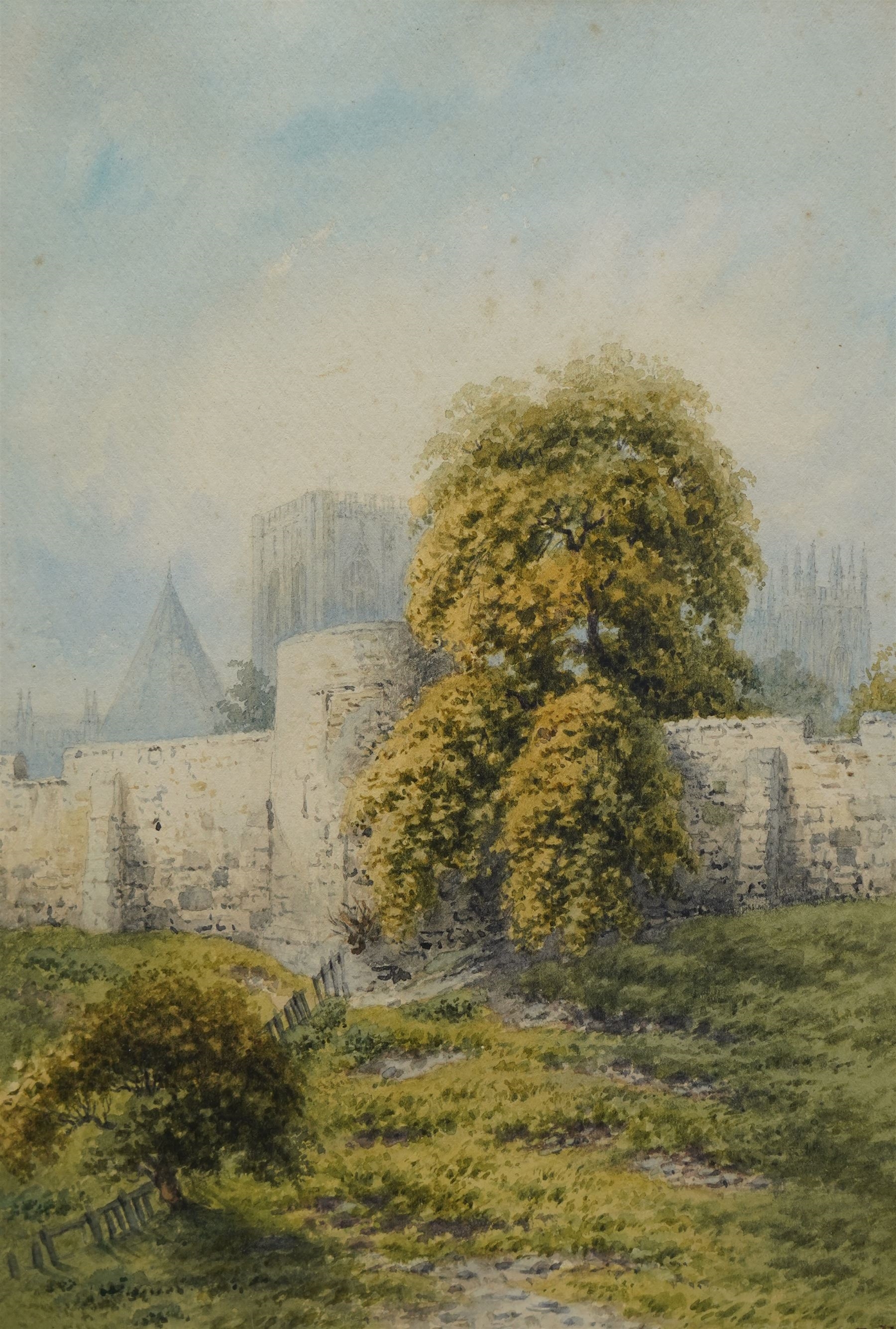 George Fall | View of the York Minster from Outside the City Walls near ...