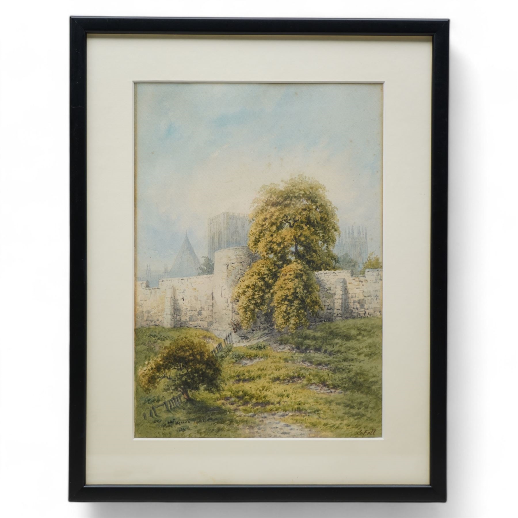 George Fall | View of the York Minster from Outside the City Walls near ...