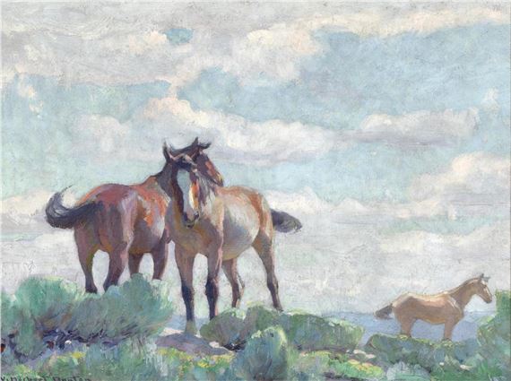 W. Herbert Dunton | The Horse Rustler | MutualArt