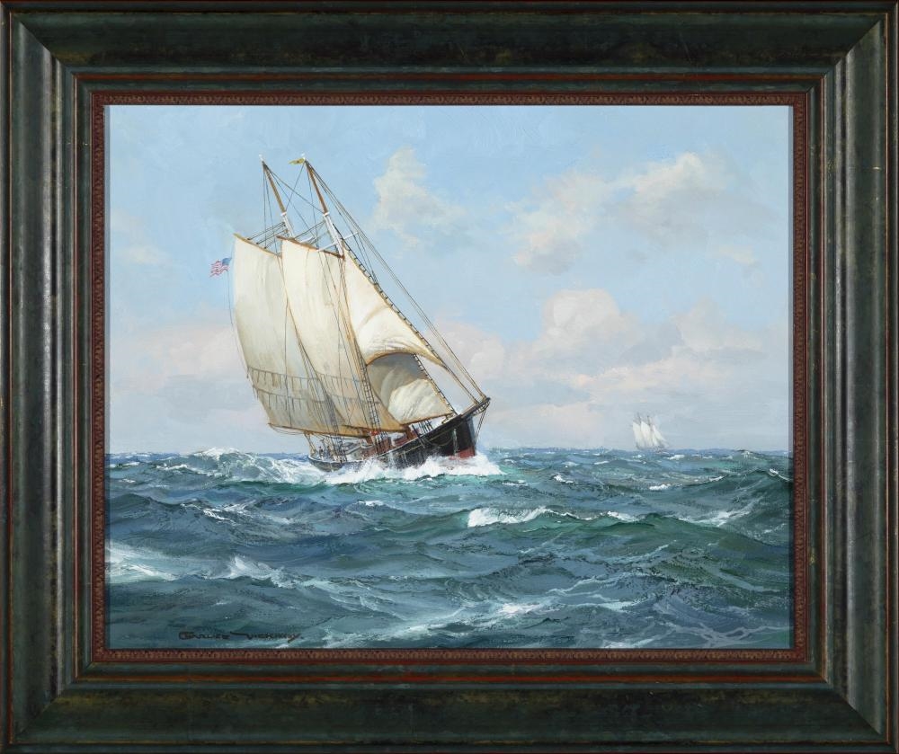 Charles Vickery | Breezing Up (Schooner Elsie) | MutualArt