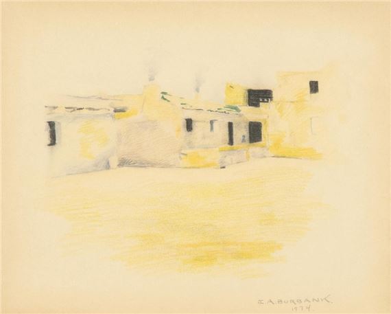 Elbridge Ayer Burbank | Isleta Pueblo (1934) | MutualArt