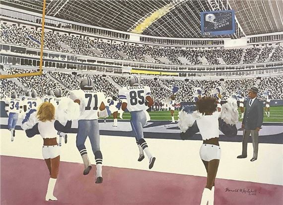 Donald F. Mitchell | Donald F. Mitchell Dallas Cowboys Signed Print ...