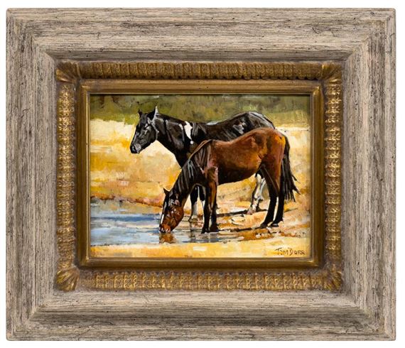 Tom Dorr | TOM DORR STOP FOR A DRINK OIL ON CANVAS (2024) | MutualArt