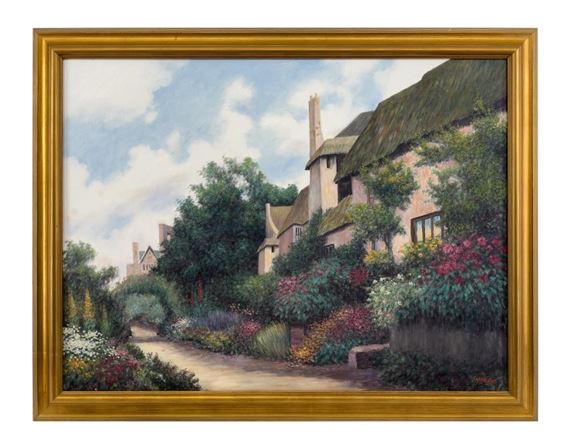 Greg Singley | GREG SINGLEY GARDEN PATHWAY OIL ON CANVAS (2024) | MutualArt