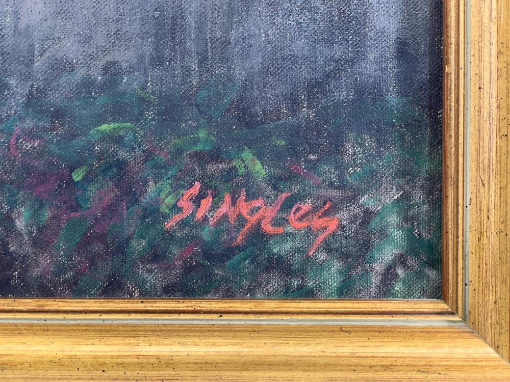 Greg Singley | GREG SINGLEY GARDEN PATHWAY OIL ON CANVAS (2024) | MutualArt