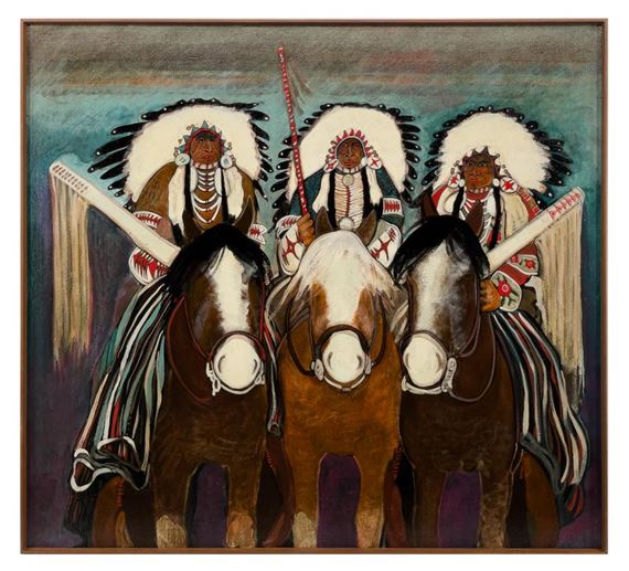 Kevin Red Star | Three Ancient Warriors (1983) | MutualArt