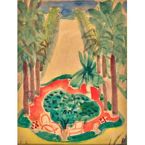 Charles Hindenlang | Parklandschaft mit Teich | MutualArt