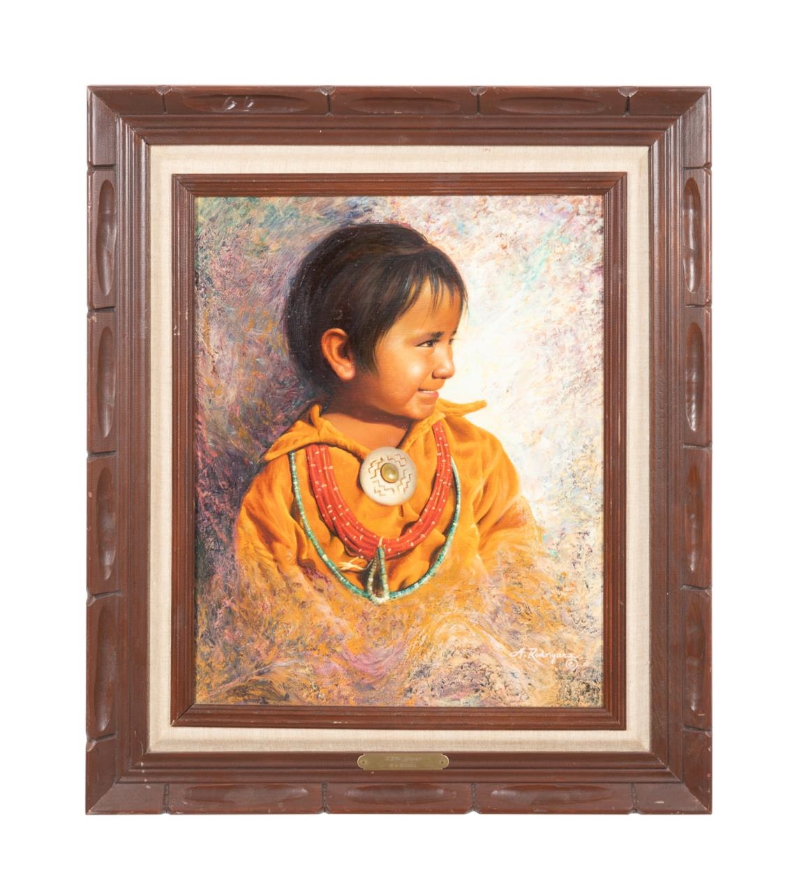 Alfredo Rodriguez | PORTRAIT OF A CHILD OIL ON CANVAS (Circa 1975 ...