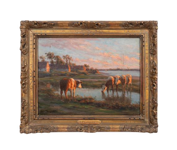 Félix Planquette | . Untitled - Cows in Pasture | MutualArt