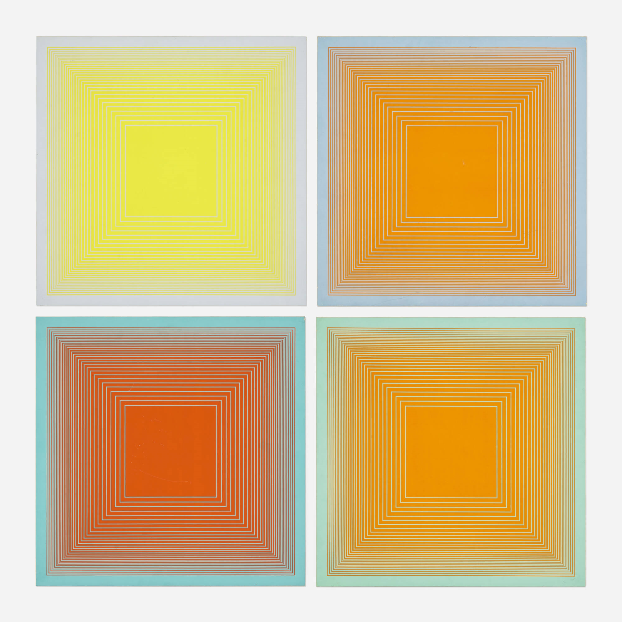 Richard Joseph Anuszkiewicz | Four works from the Spectral 9 portfolio ...