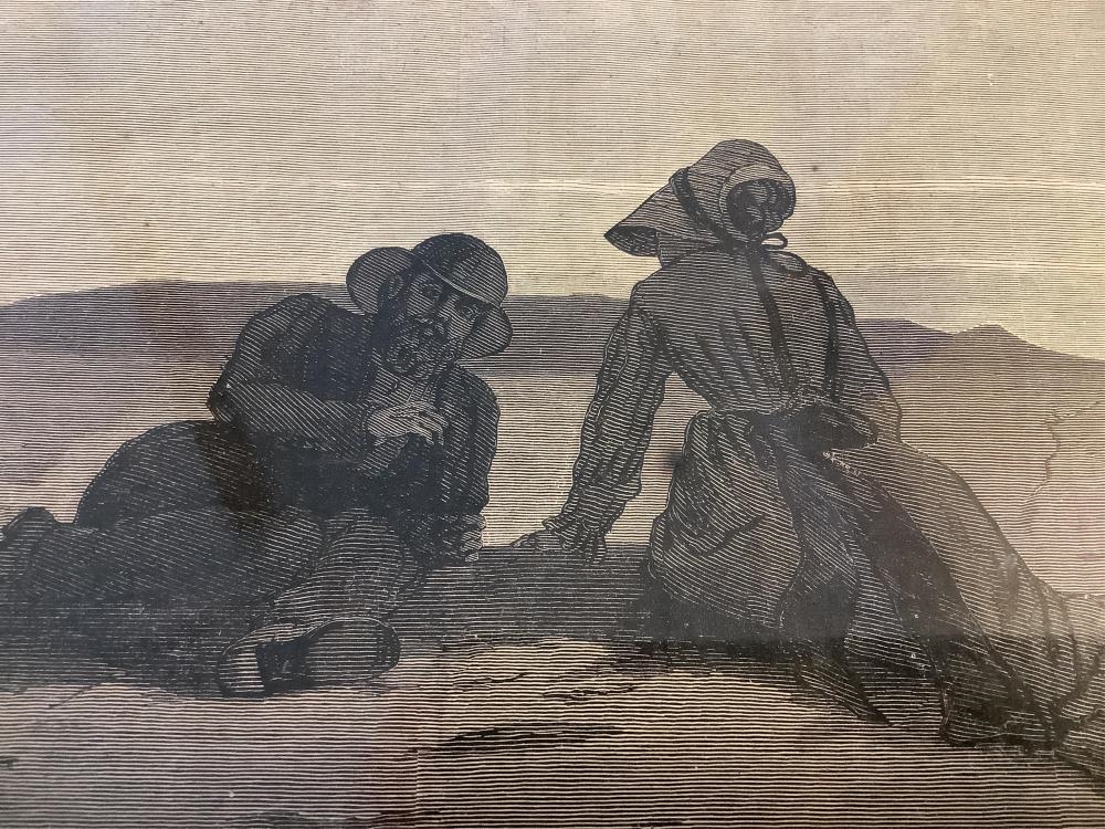 Winslow Homer | Flirting on the Sea Shore (1874) | MutualArt