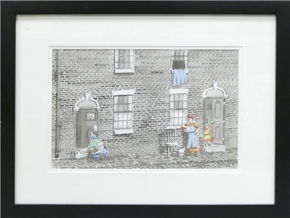 Sid Kirkham | Sid Kirkham (local artist, 20th century) Street scene of ...