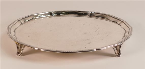 Sheffield | Silver Salver, hallmarked for Sheffield 1938, d.20.5cm ...