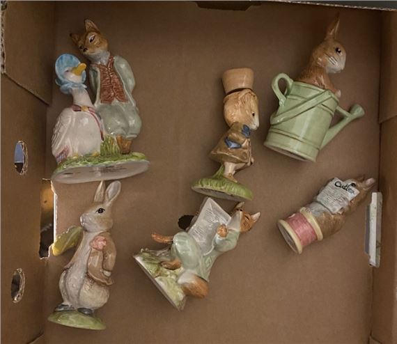 Beatrix Potter | Six Royal Albert Beatrix Potter Figures including ...