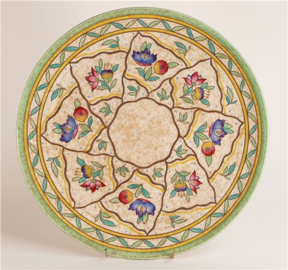 Charlotte Rhead | A Charlotte Rhead charger with floral and trellis ...