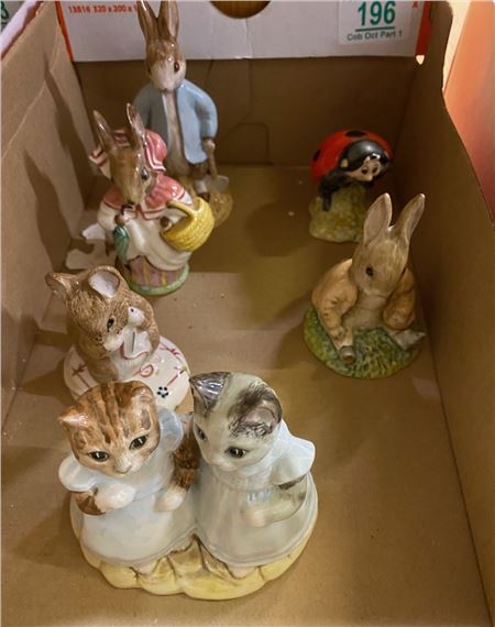 Beatrix Potter | Six Royal Albert Beatrix Potter Figures to include ...