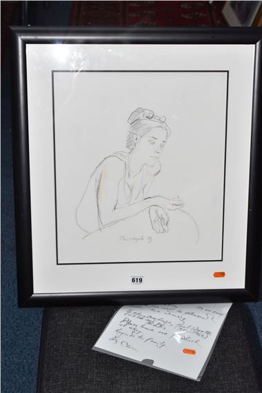 Paul James Logan Wyeth | PORTRAIT OF A CONTEMPLATIVE FEMALE FIGURE ...