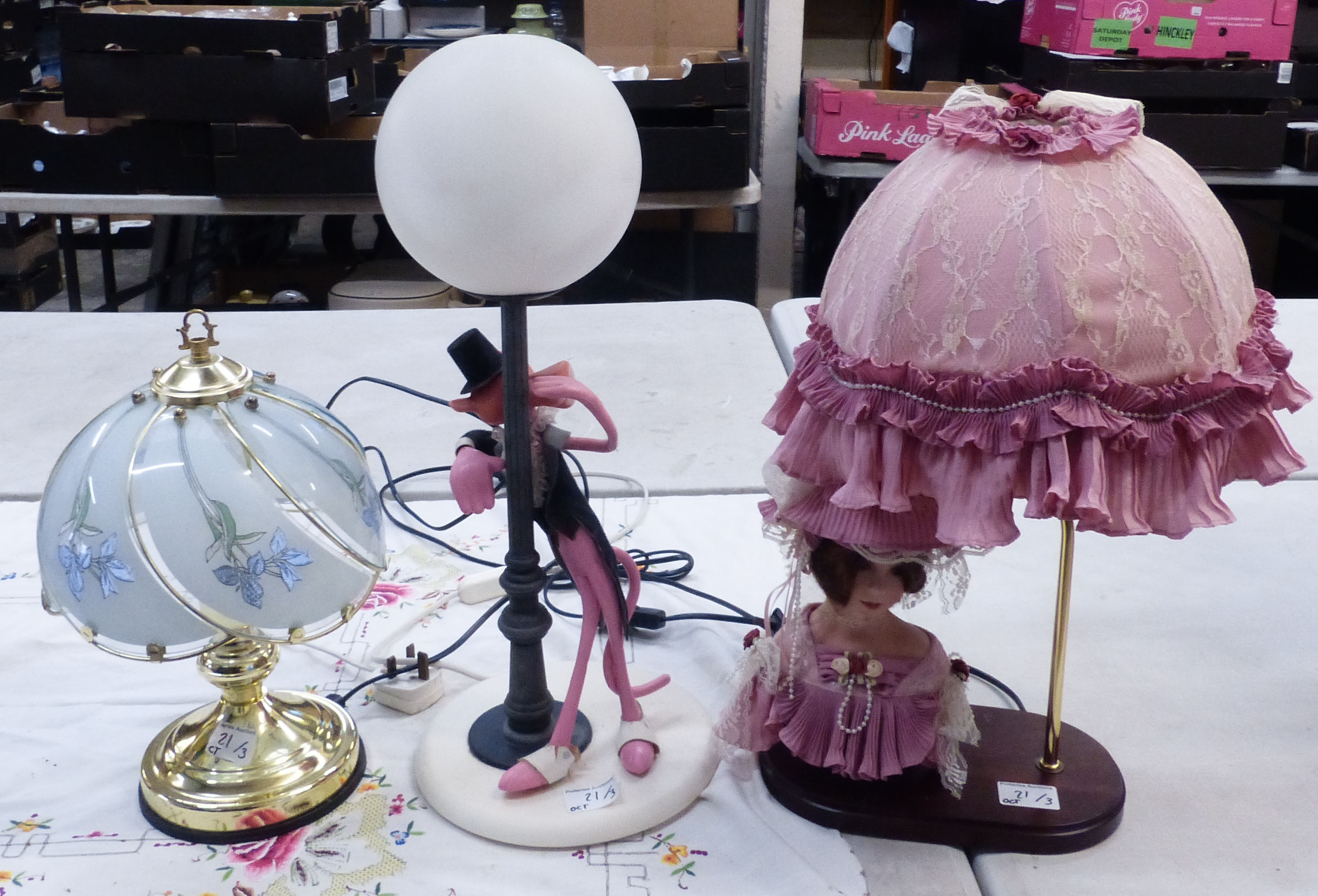 Pink Panther | Three Modern Lamps to include a Linea Zero Pink Panther ...