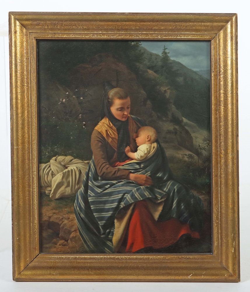 Friedrich Eduard Meyerheim | Mutterglück (1858) | MutualArt