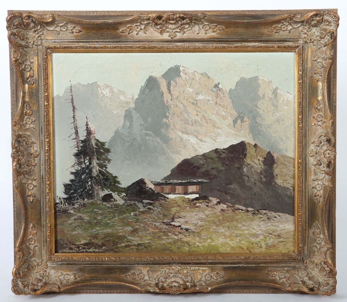 Georg Arnold-Graboné | Alm mit Blick auf den Wilden Kaiser (1896 - 1982 ...