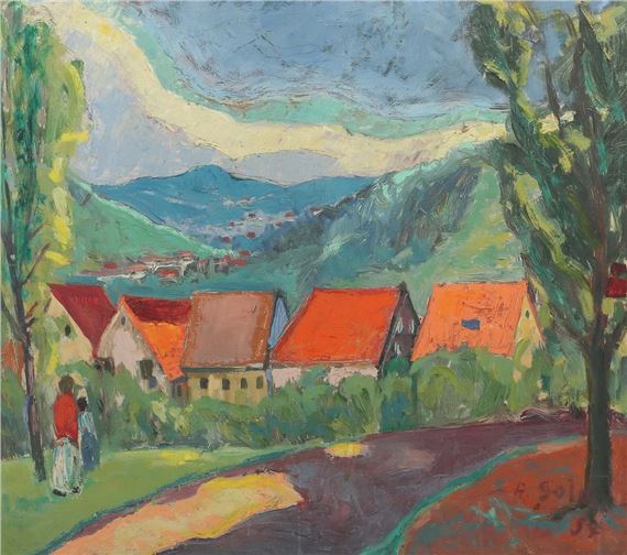 Anton Gold | Schwäbisches Dorf | MutualArt