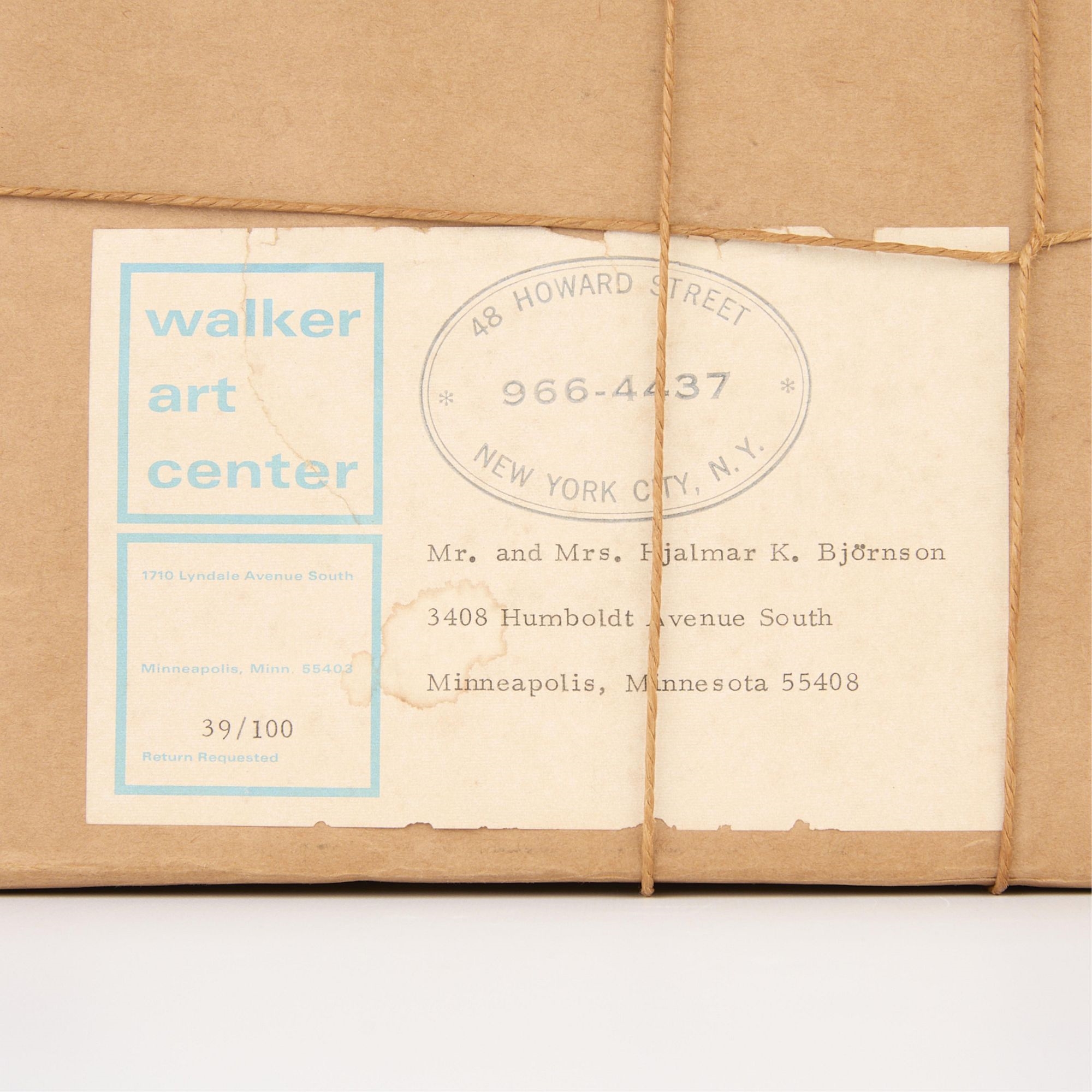Christo | Wrapped Box (1966) | MutualArt