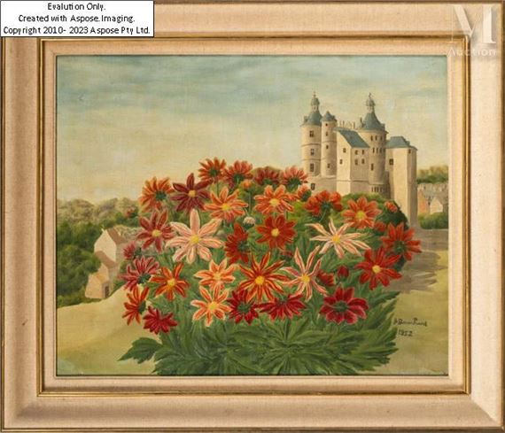 August André Bauchant | Bouquet et château (1873) | MutualArt