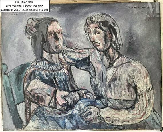 Richard Mandin | Les deux amies (1946) | MutualArt