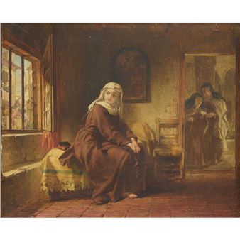 Alfred Elmore | A SCENE FROM THE DECAMERON | MutualArt