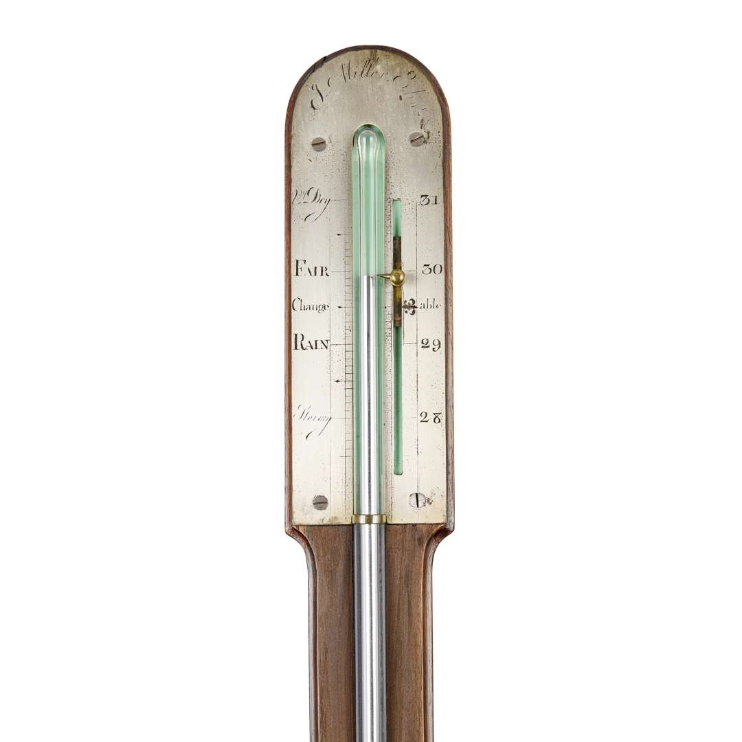 John Miller | SCOTTISH GEORGE III MAHOGANY STICK BAROMETER, BY JOHN ...