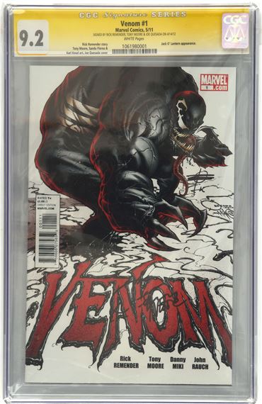 Rick Remender | Venom No. 1 CGC Signature Grade series 9.2 triple ...