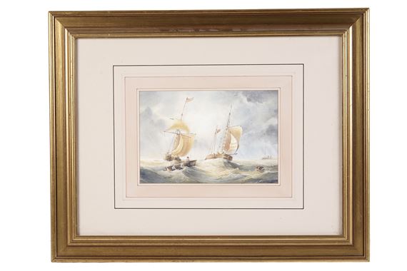 Charles W. Morsley | Ships in Tumultuous Waters | MutualArt