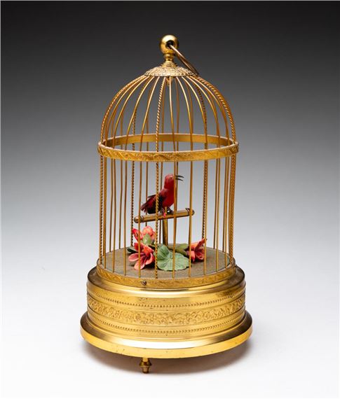 Karl Griesbaum | AUTOMATON SINGING BIRD IN CAGE BY KARL GRIESBAUM (Mid ...