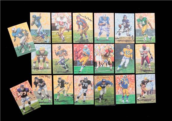Campbell | TWENTY AUTOGRAPHED PRO FOOTBALL HALL OF FAME CARDS (20th ...