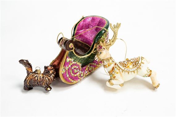 Jay Strongwater | THREE JAY STRONGWATER CHRISTMAS ORNAMENTS (21st ...