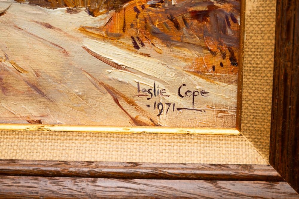 Leslie Cope | LESLIE COPE (1913-2002) AMISH HORSE AT THE BARN (1971 ...