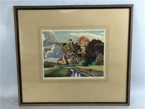 Eric Slater | Artwork/Painting: ERIC SLATER (1896-1963) - 'An Autumn ...